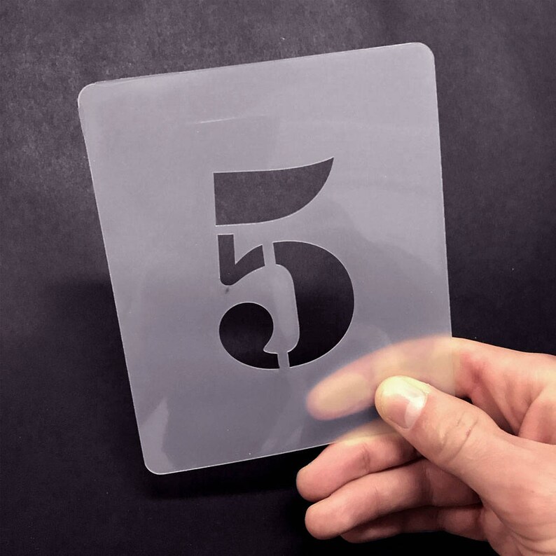 Numbers Stencil Set Symbols Stencil Set Stencil Font - Etsy