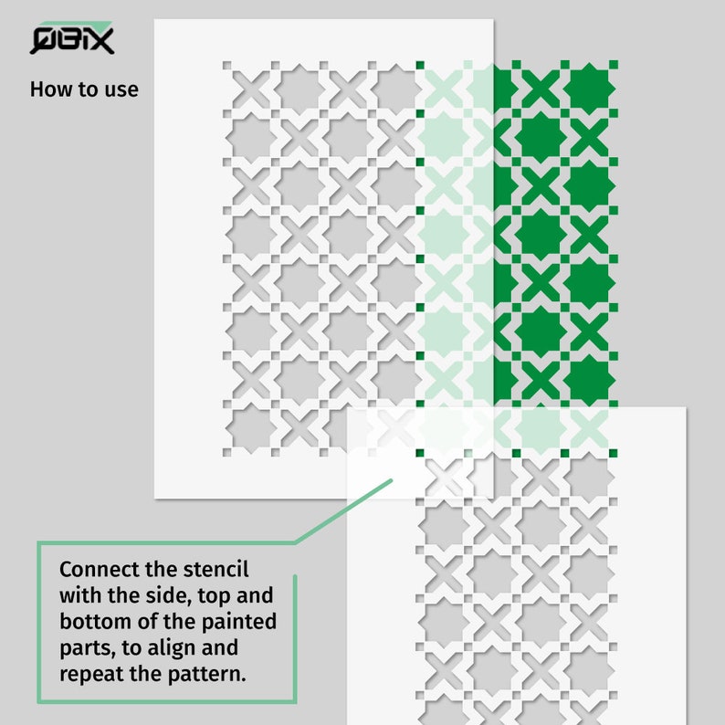 Tile Stencil Tile Pattern Template A3 Size Reusable - Etsy