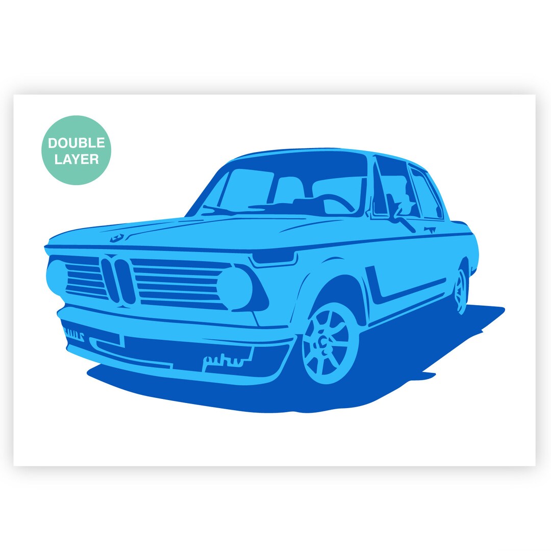 BMW Stencil Car Stencil BMW E10 02 Stencil 2 Layers A3 - Etsy