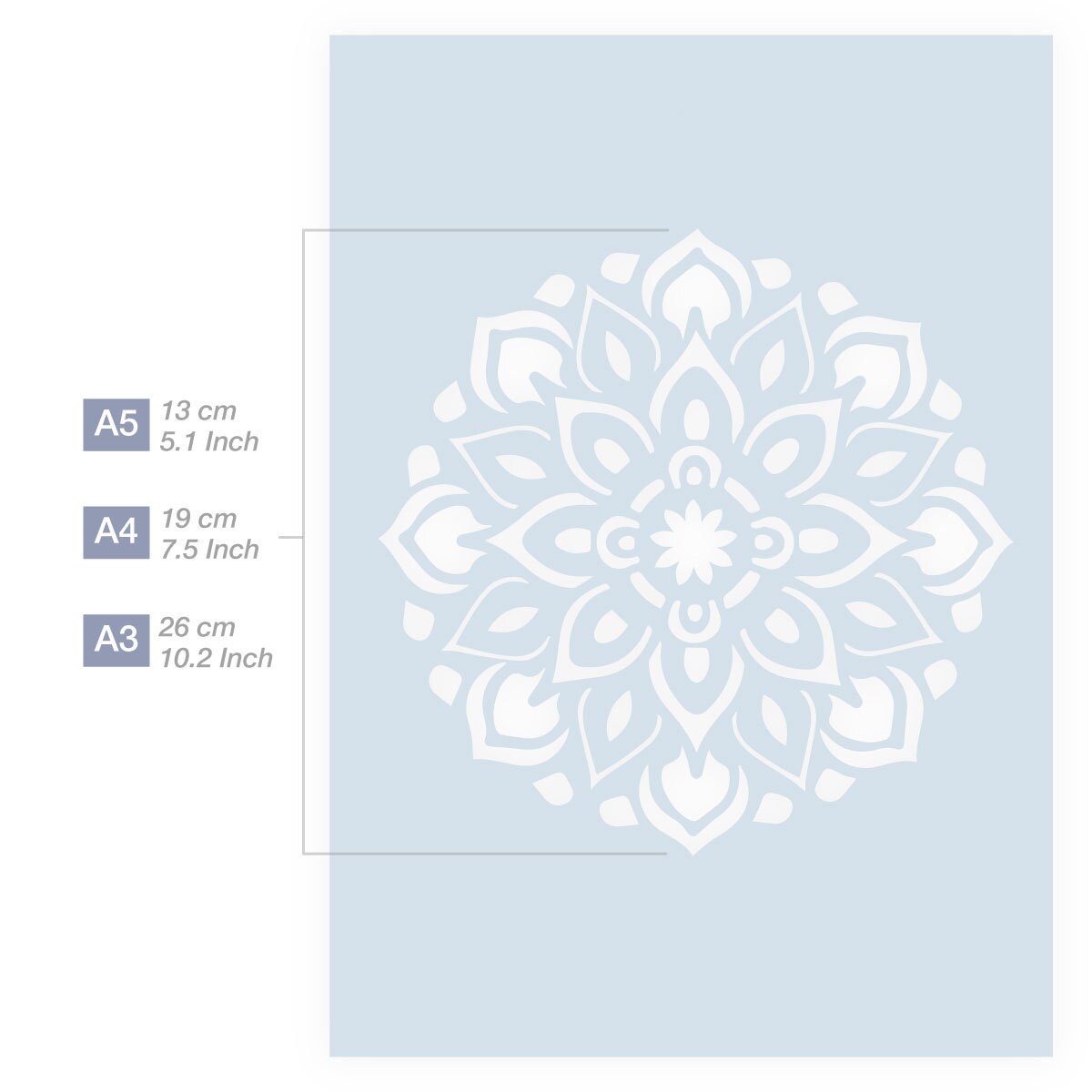 Mandala Stencil A3 Mandala Stencil for Furniture Walls - Etsy