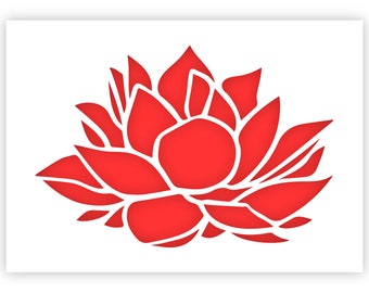 Water Lily Stencil - Etsy