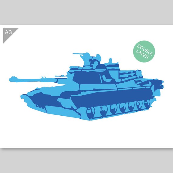 War Tank Stencil Tank Stencil Battle Tank Stencil 2 - Etsy