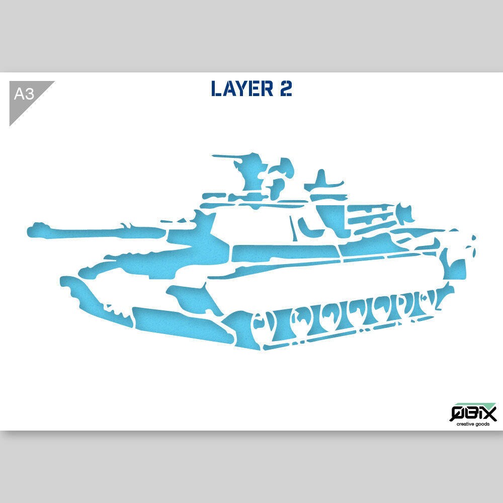 War Tank Stencil Tank Stencil Battle Tank Stencil 2 | Etsy