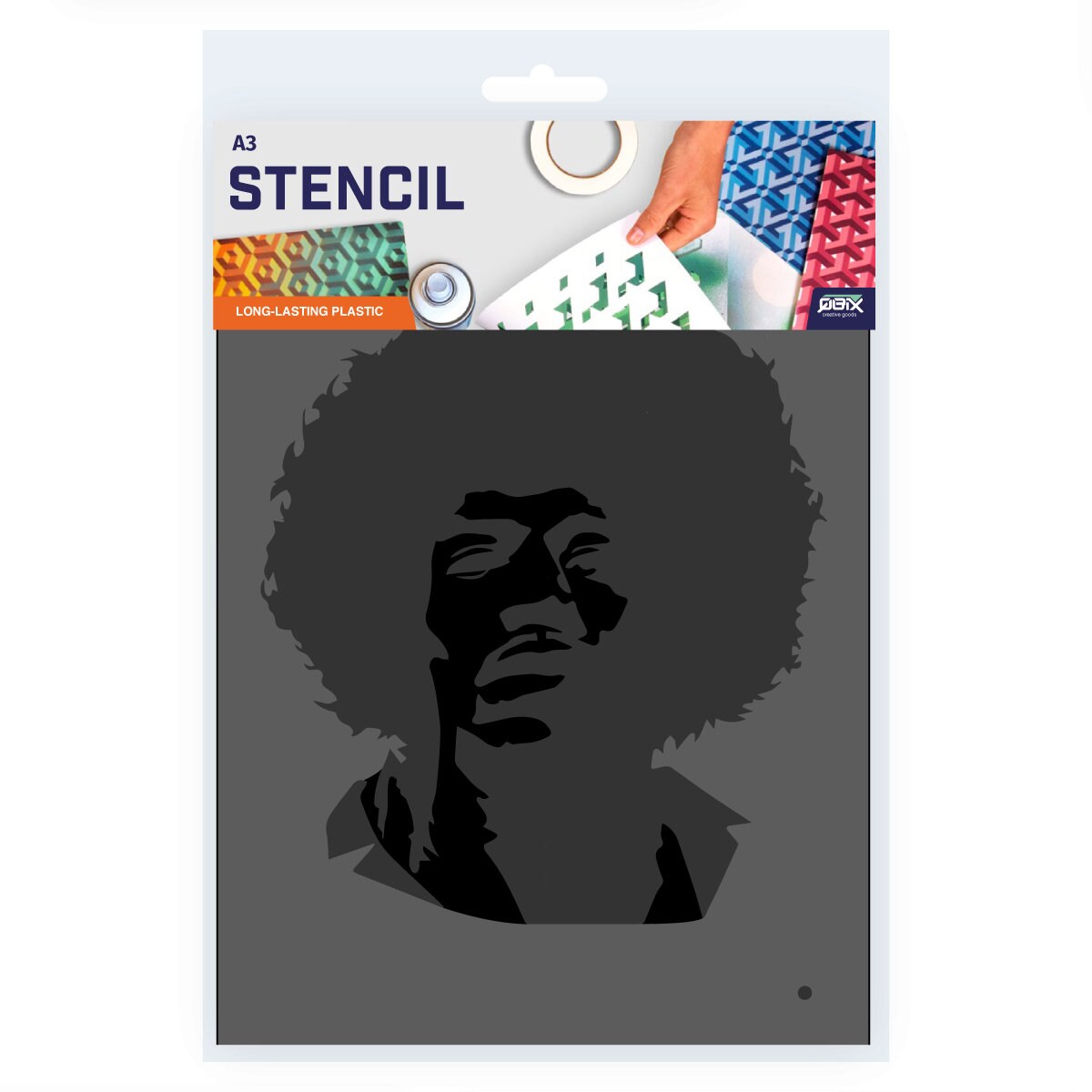 Jimi Hendrix Stencil 2 Layers A3 Size Stencil Reusable - Etsy