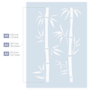 Bamboe Stencil - Bamboe Branch Template - A5 / A4 - Herbruikbare ...