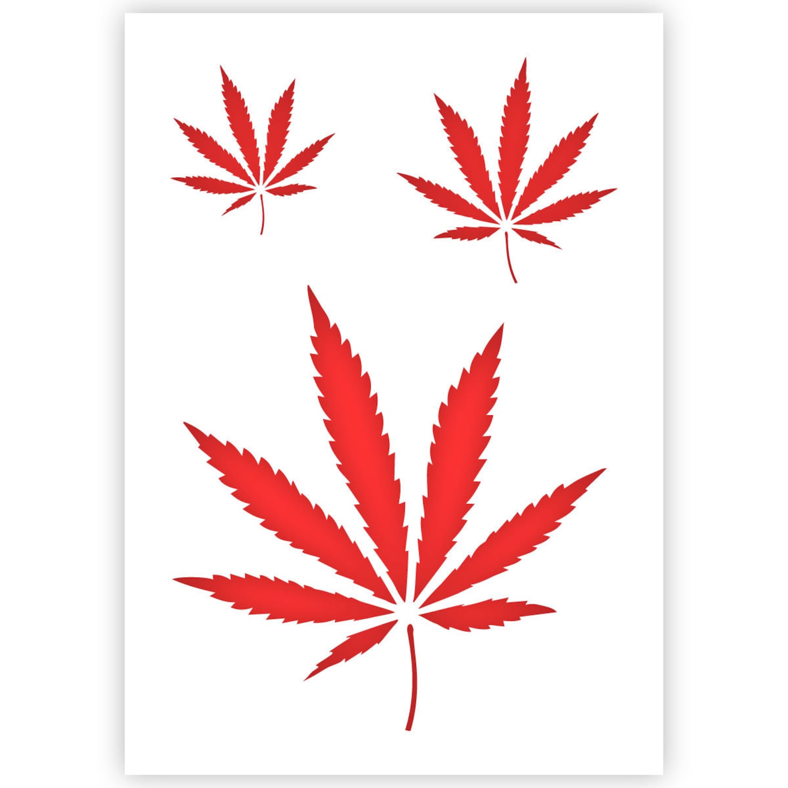 Cannabis Stencil Weed Stencil Hemp Stencil A3 Size - Etsy