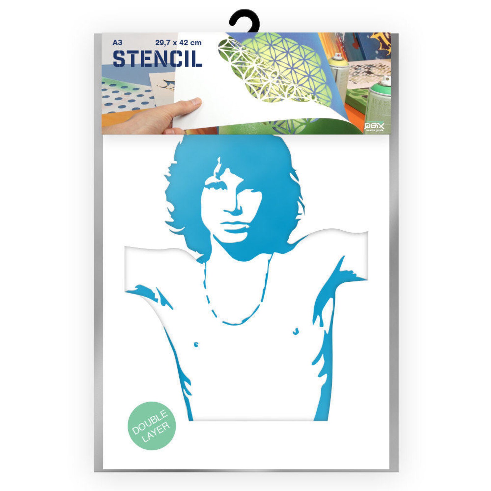 Jim Morrison Stencil the Doors Stencil 2 Layers A3 Size | Etsy