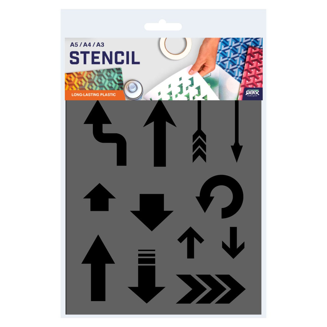 Arrow Stencil Arrows Template A5 / A4 Reusable kids | Etsy