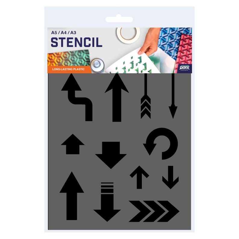 Arrow Stencil Arrows Template A5 / A4 Reusable kids | Etsy