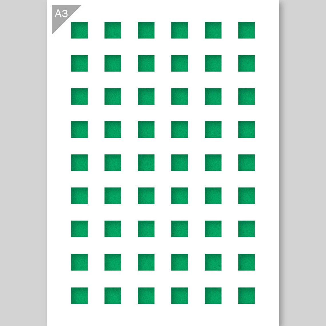 Squares Stencil Square Pattern Stencil Cube Stencil A3 | Etsy