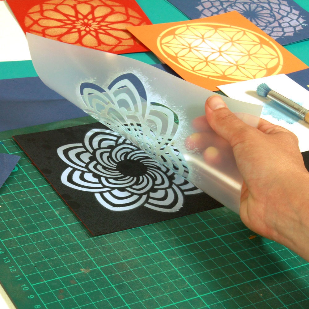 Flame Stencil Fire Stencil A5 / A4 Reusable Kids | Etsy