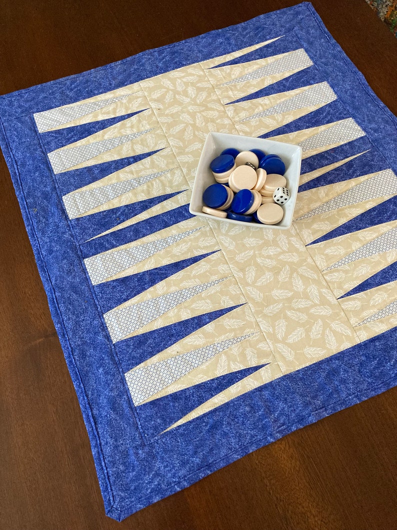 Quilted Backgammon Board Pattern - PDF - Etsy