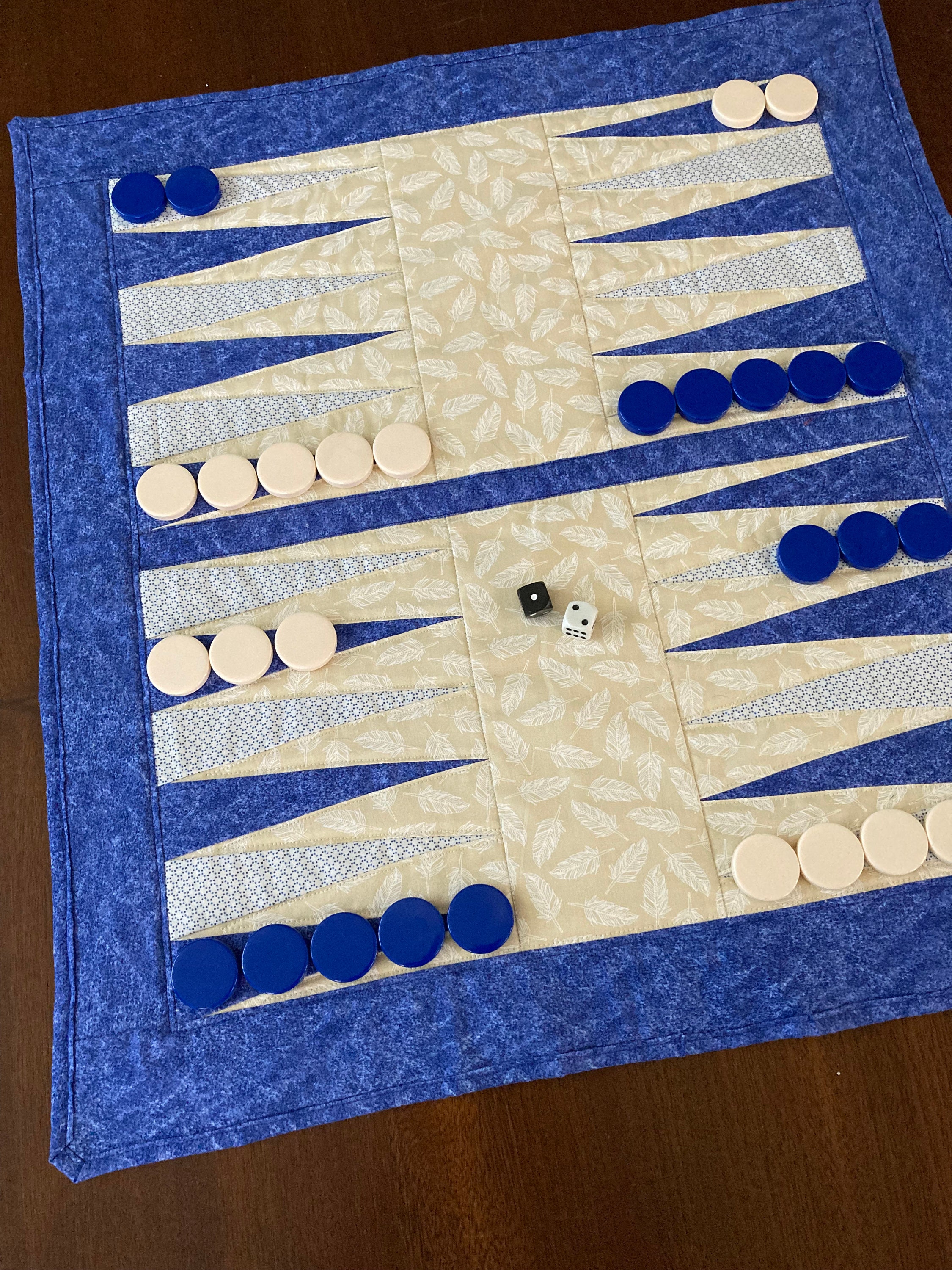 Quilted Backgammon Board Pattern - PDF - Etsy