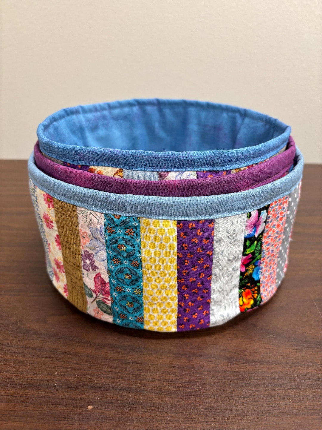 Round Quilted Baskets Pattern - PDF - Etsy