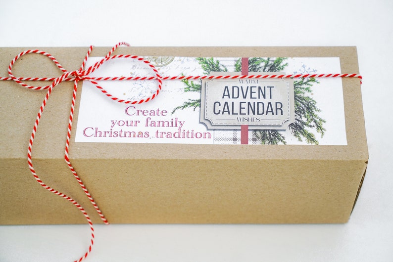 Christmas Advent Calendar for Kids Personalized Kids Advent - Etsy