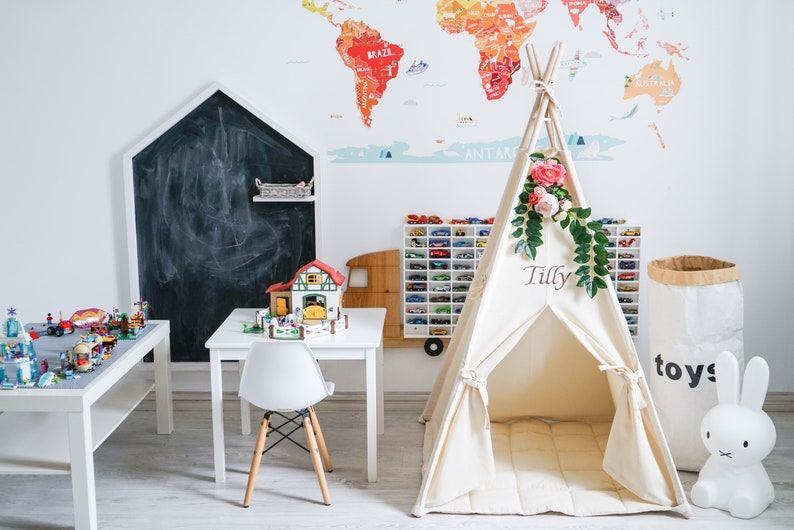 Small 36 Inches Kids Teepee, Teepee Tent for Kids, Natural Kids Tent ...