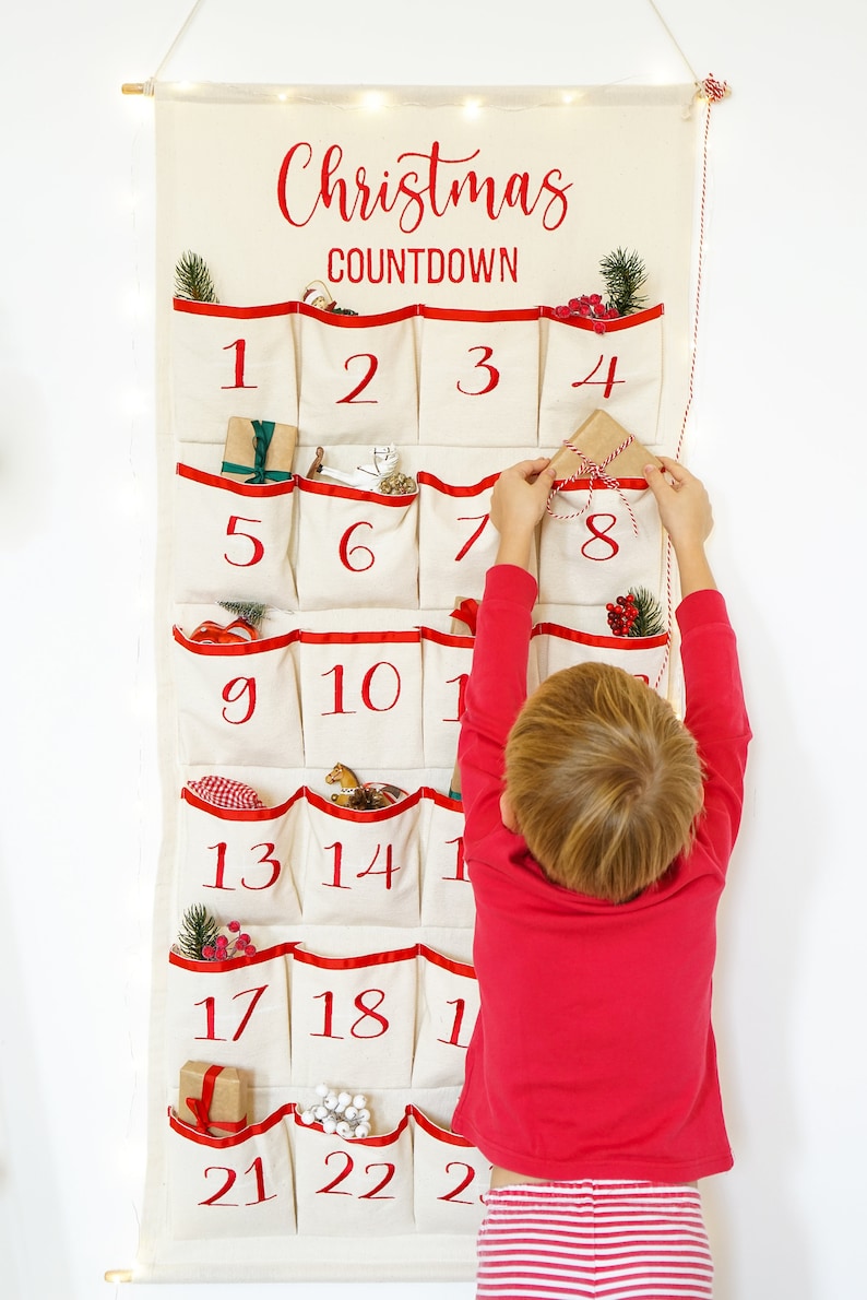 Christmas Advent Calendar for Kids Personalized Kids Advent - Etsy
