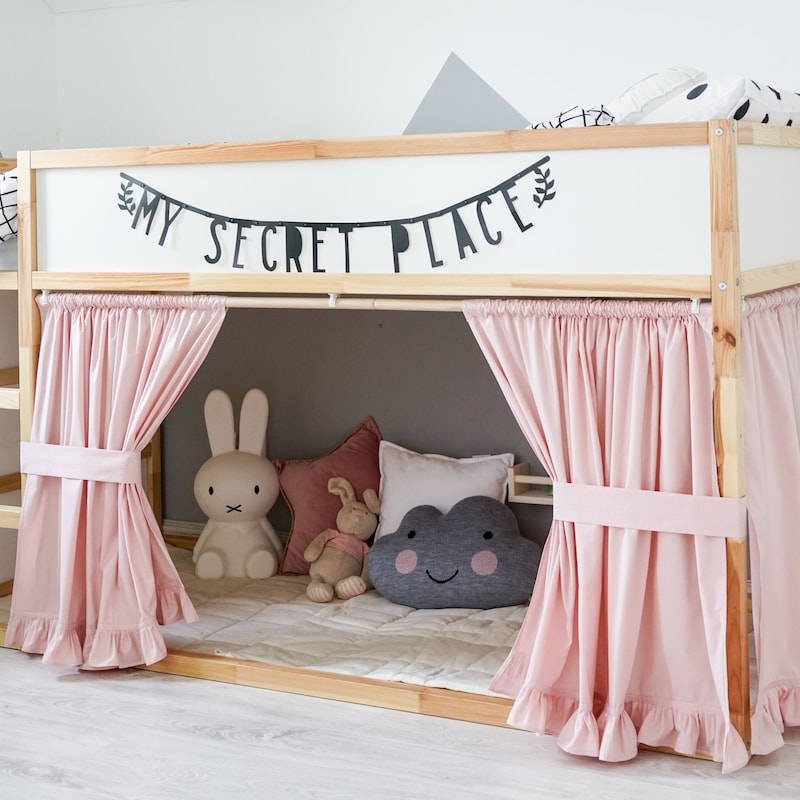 Bunk Bed Curtain for Girls - Etsy Canada