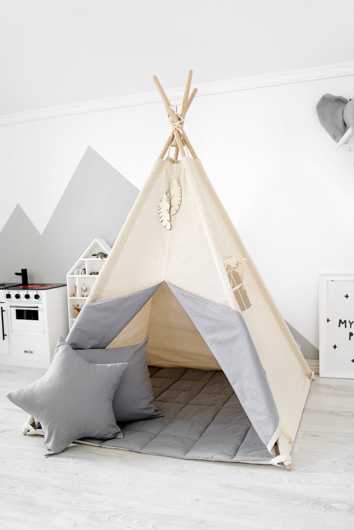 Teepee Tent for Kids Teepee Kids Teepee Teepee Tent Play - Etsy