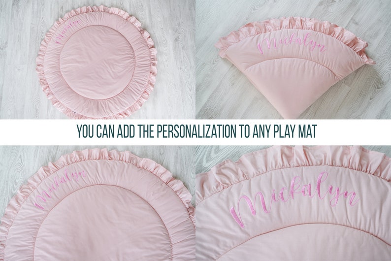 Baby Play Mat Round Nursery Rug Ruffled Baby Activity Mat | Etsy