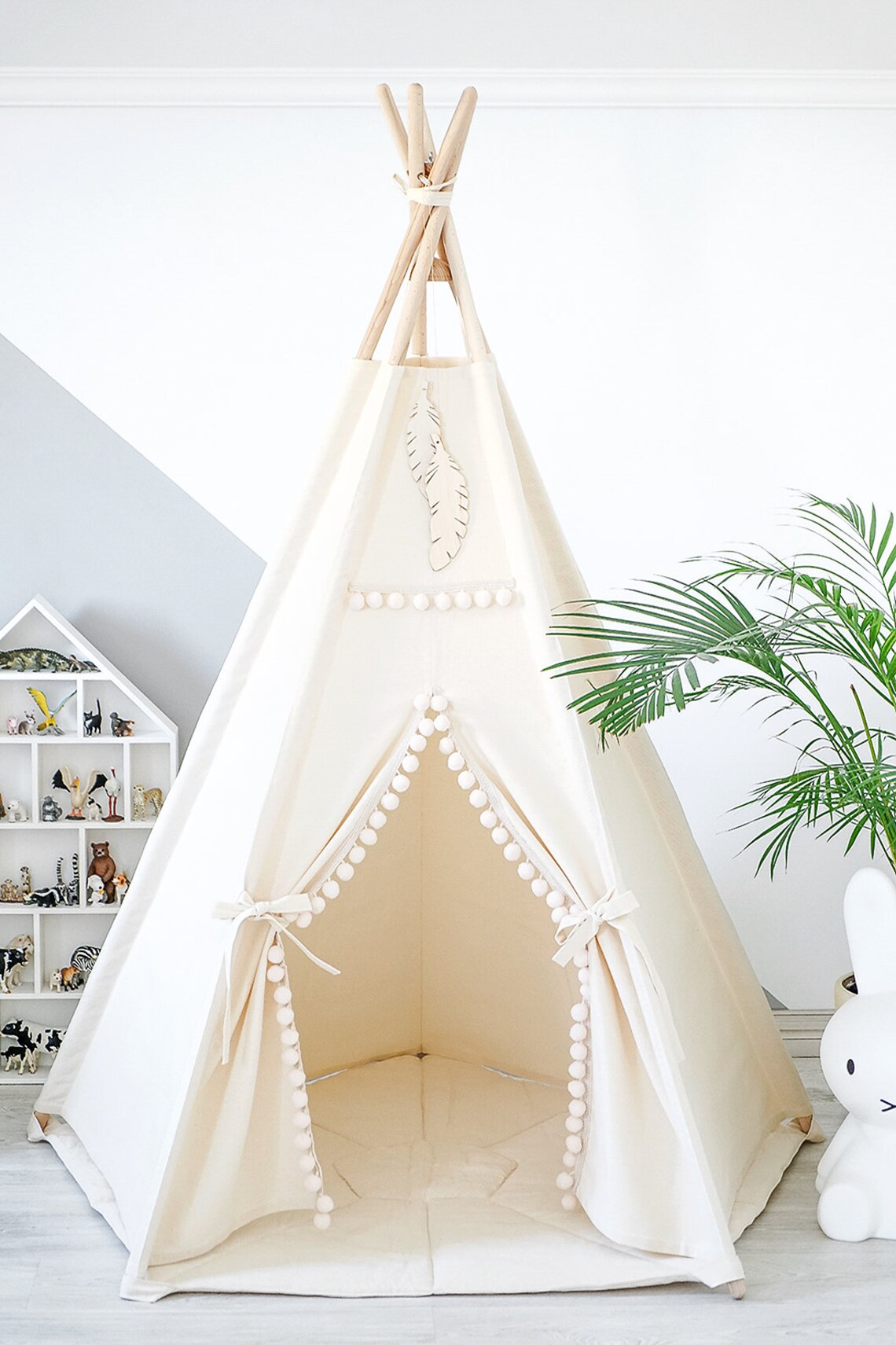 Natural Kids Teepee Tent Teepee for Kids Kids Tipi - Etsy