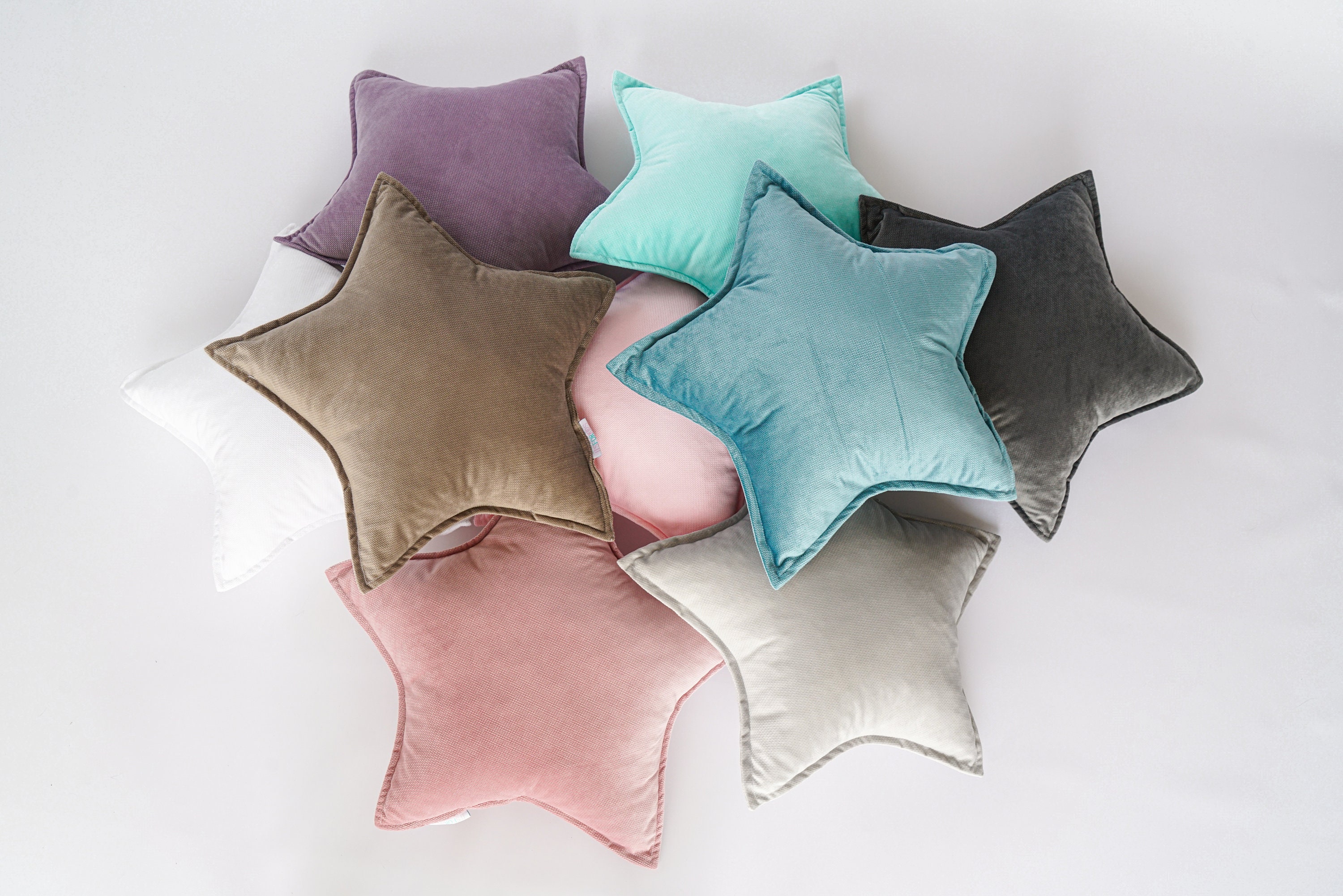 Star Shaped Velvet Pillow, Personalized Star Pillow, Custom Nursery ...