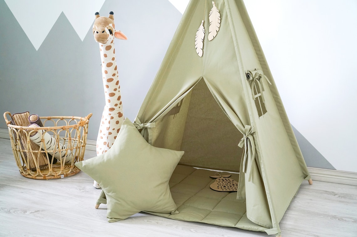 Teepee Tent for Kids Kids Teepee Teepee Tent Play Tent | Etsy