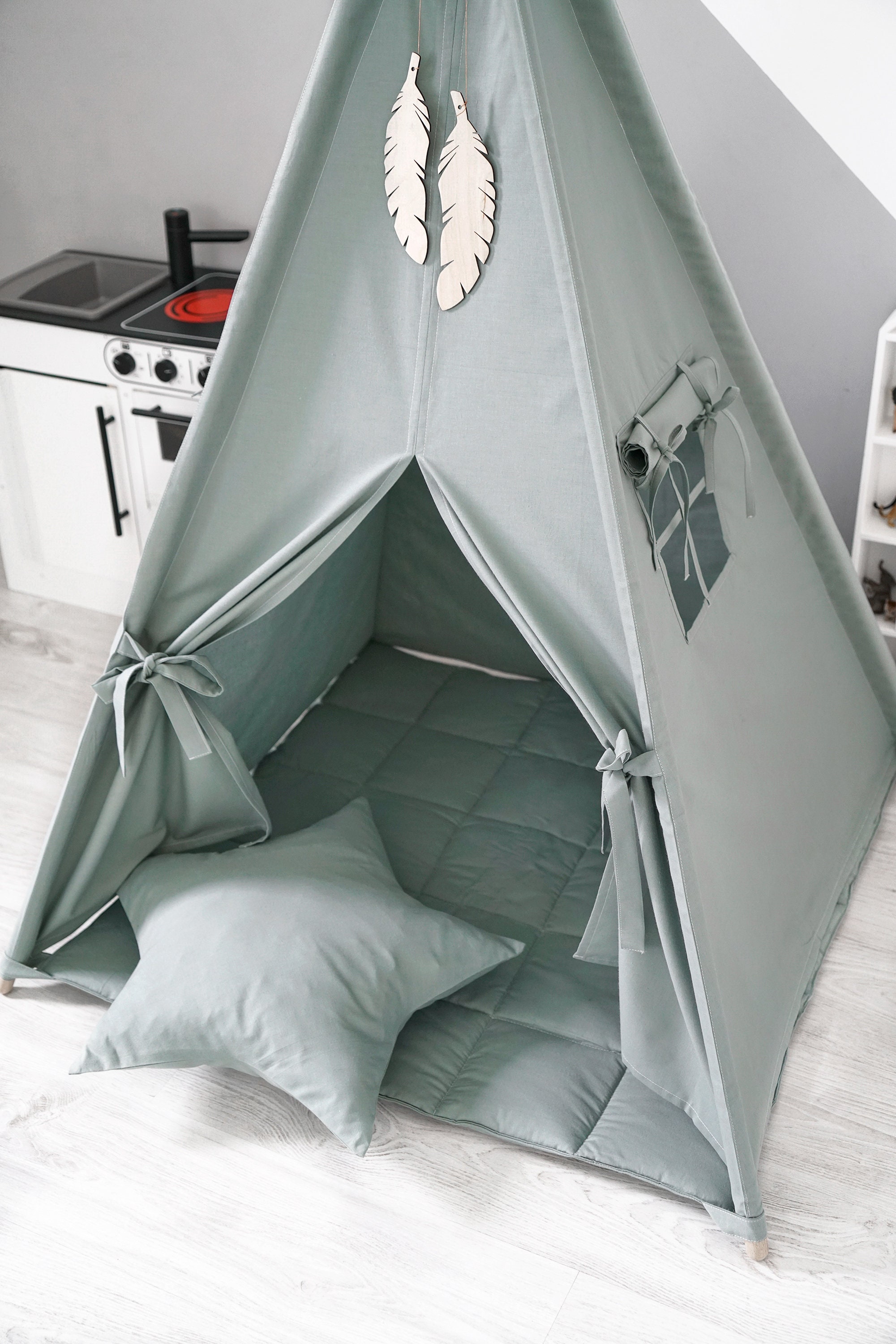 Teepee Tent for Kids Teepee Kids Teepee Teepee Tent Play | Etsy