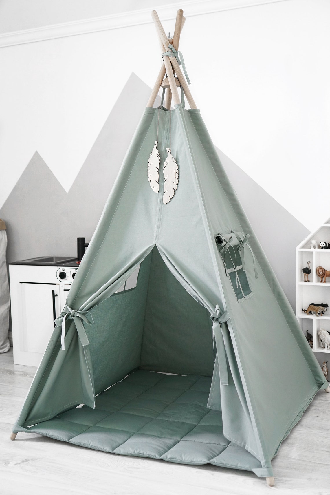 Teepee Tent for Kids Teepee Kids Teepee Teepee Tent Play | Etsy