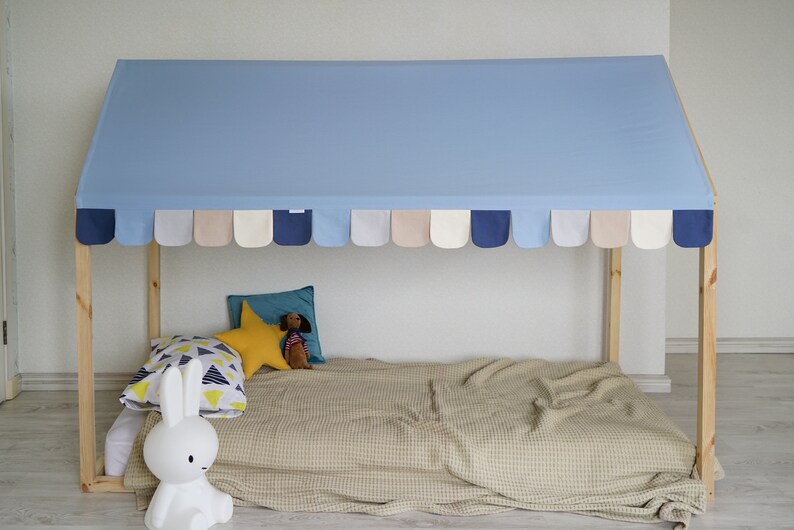 Roof Canopy for House Bed, Customized Montessori Bed Canopy, Roof ...