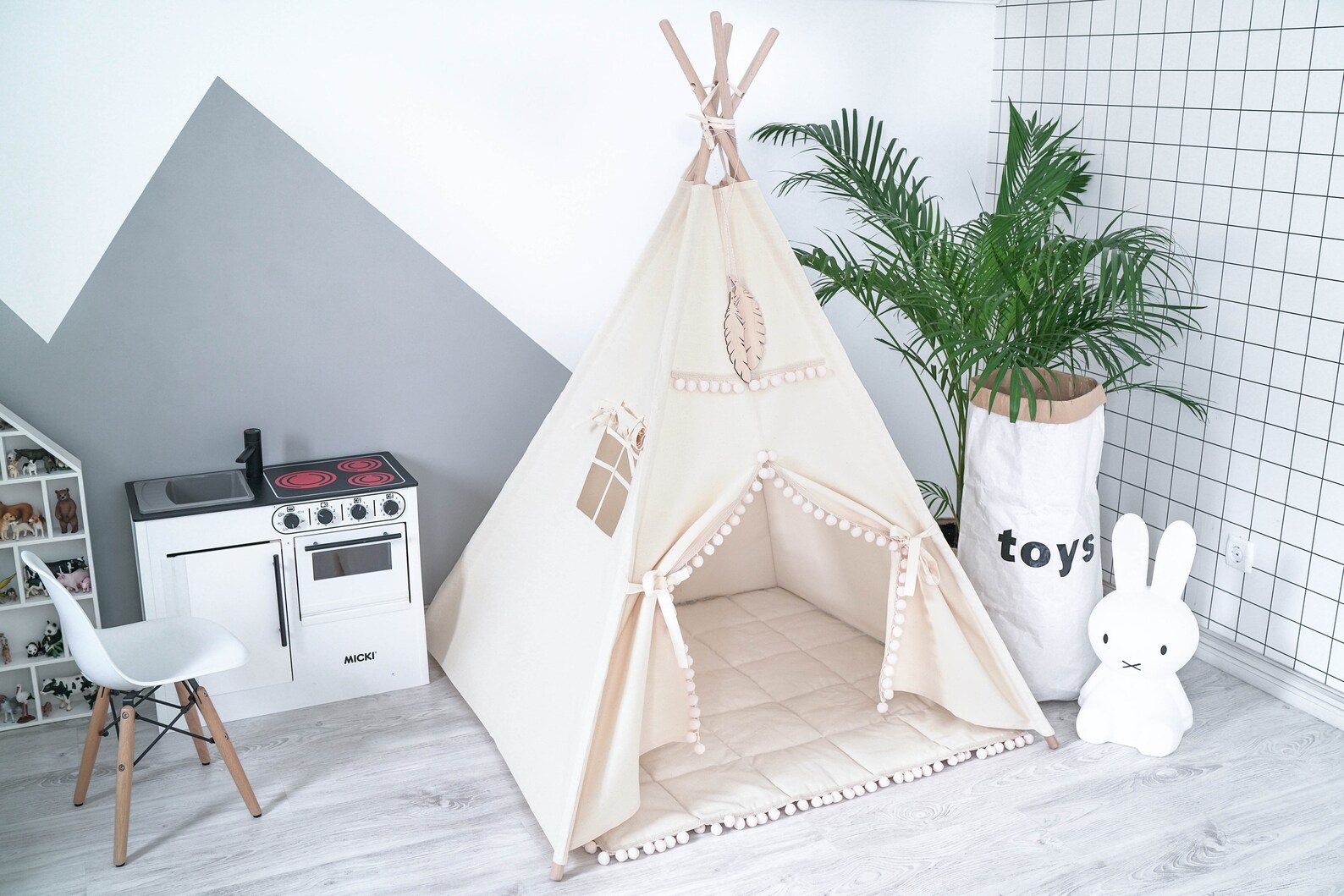 Teepee Tent for Kids Teepee Kids Teepee Teepee Tent Play | Etsy