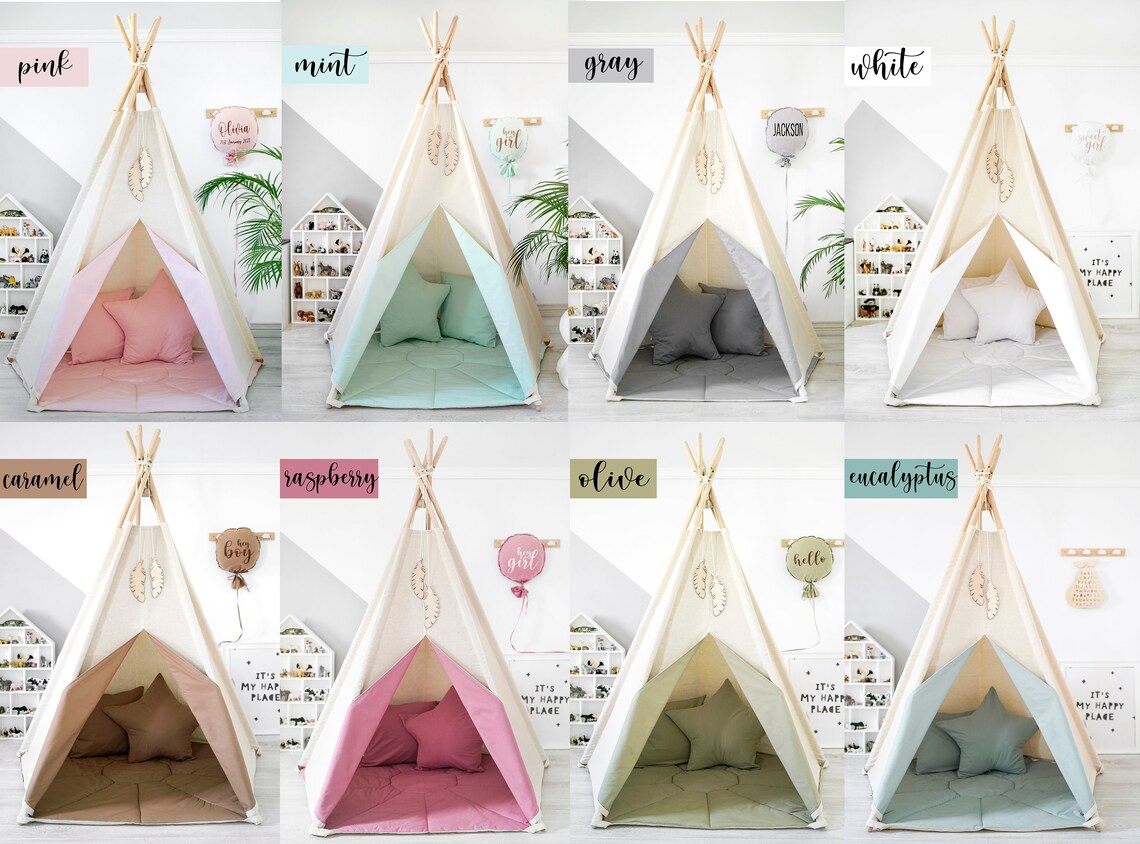 Kids Teepee Teepee Tent for Kids Teepee Teepee Tent Play | Etsy