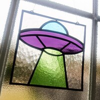 Solar System Stained Glass Suncatcher,handmade Solar System Glass Art ...