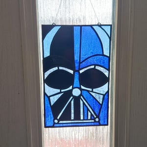 Darth Vader Stained Glass Panel: Star Wars Suncatcher - Etsy