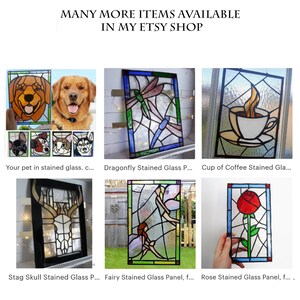 Ram Skull Stained Glass Panel, for Wall, Window or Suncatcher - Etsy