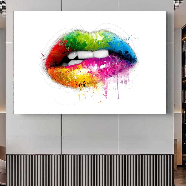 Lips Poster - Etsy UK