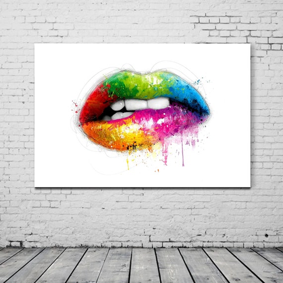 Abstract Paintings Of Lips