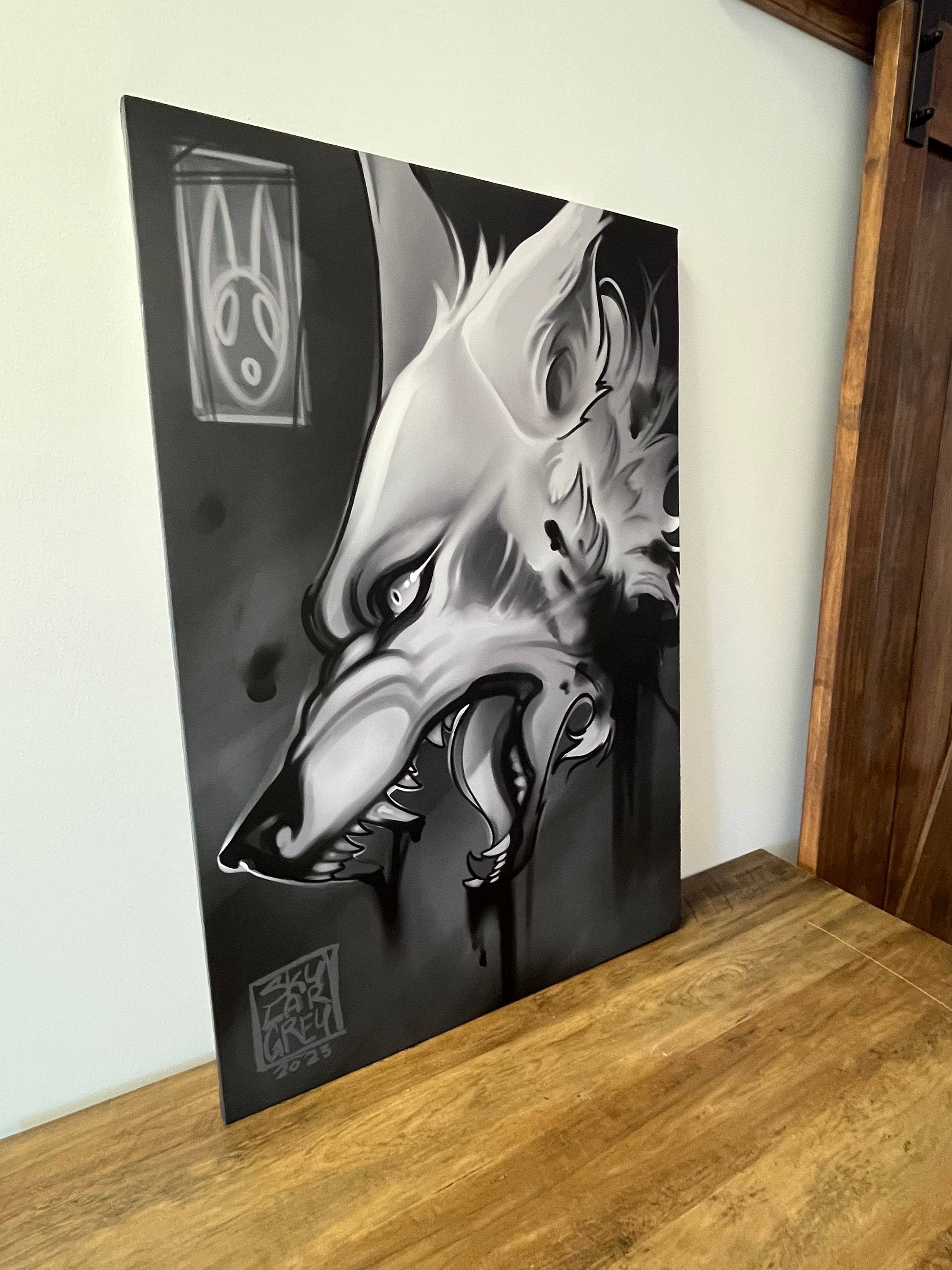 Princess Mononoke Moro Wolf Canvas Print 24x36 Art Print, Tattoo - Etsy