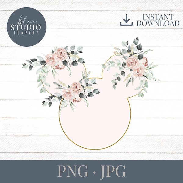 Pink Mickey Head - Etsy