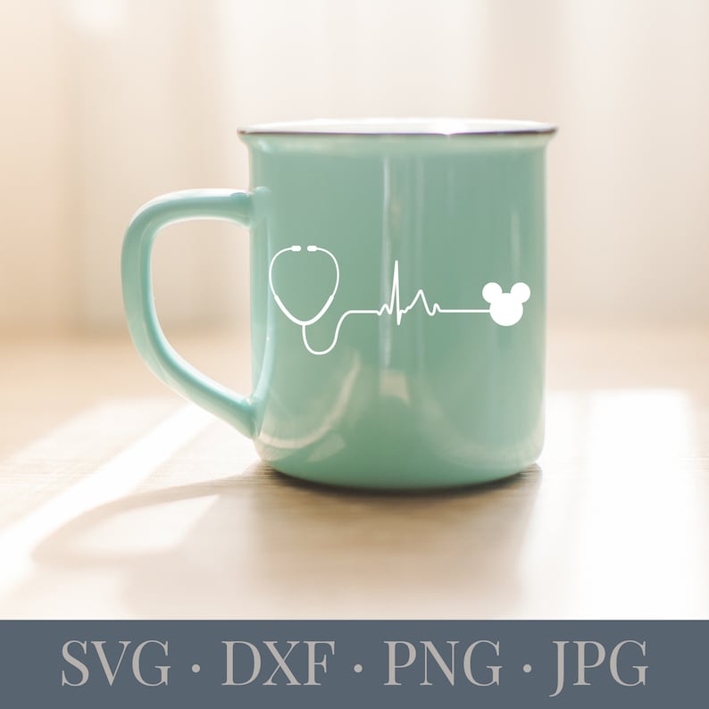 Mickey Head Stethoscope Magical Nurse Clipart Design Svg - Etsy