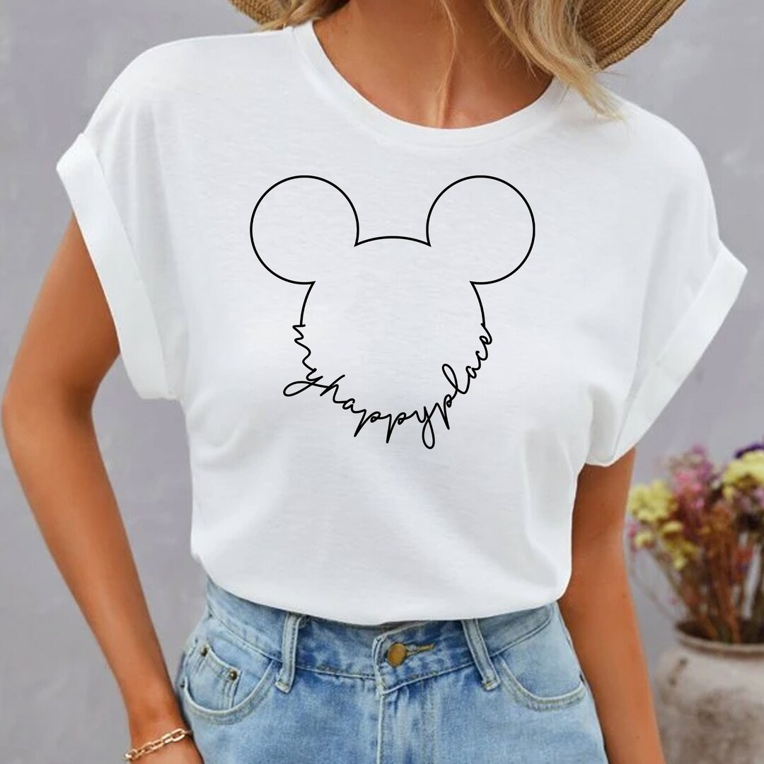 My Happy Place Mickey Head Design for Cricuit or Silhouette, Sparkle ...