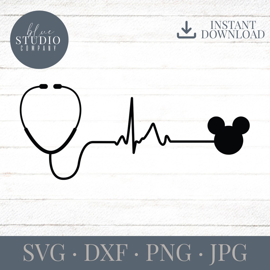 Mickey Head Stethoscope Magical Nurse Clipart Design Svg - Etsy