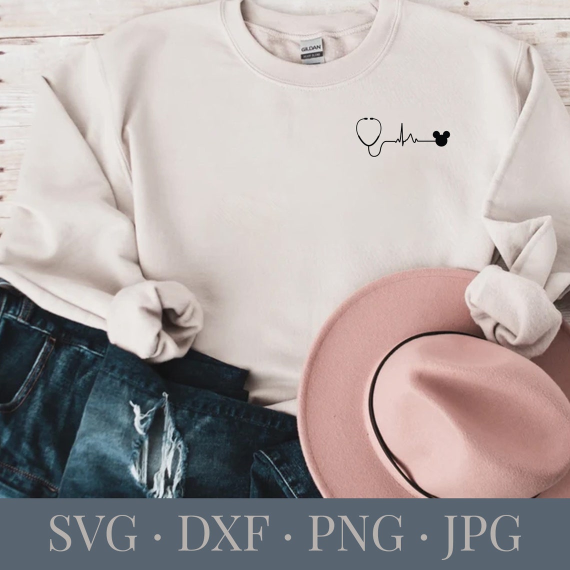 Mickey Head Stethoscope Magical Nurse Clipart Design Svg - Etsy