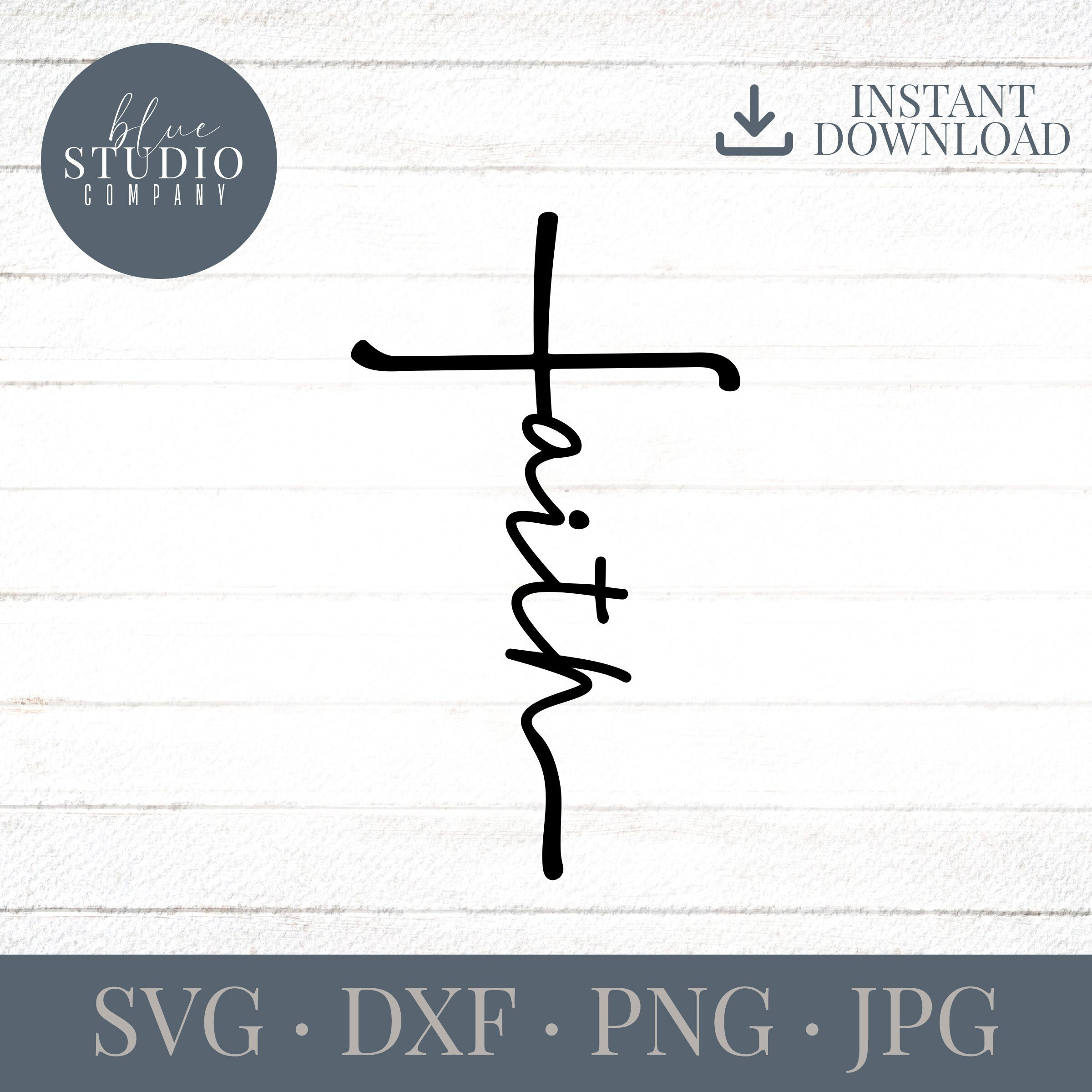 Faith Cross Clipart Design Tattoo Ideas Svg Dxf Png Eps - Etsy