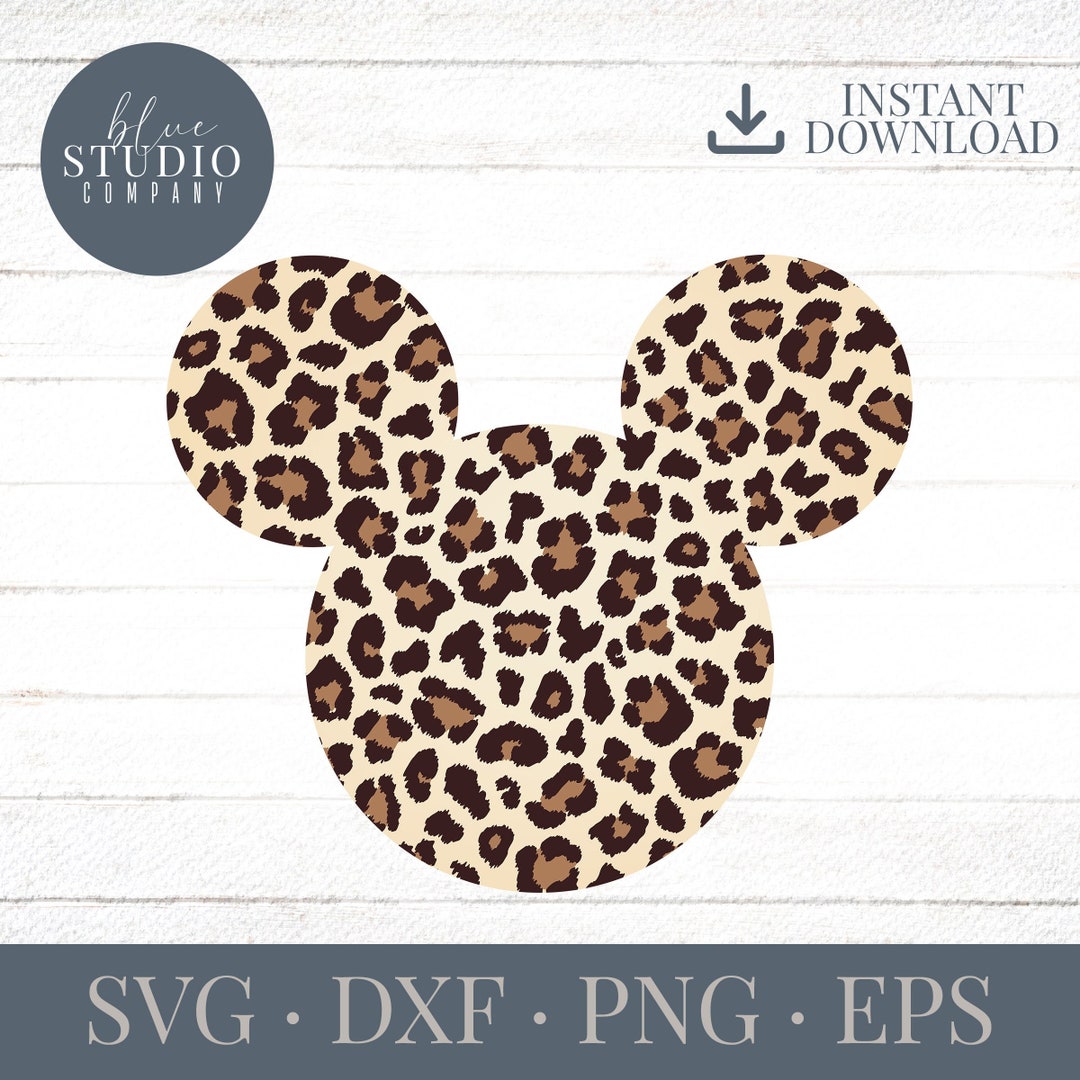 Leopard Cheetah, Print Mickey Head, Animal Print, Kingdom, Safari, Png ...