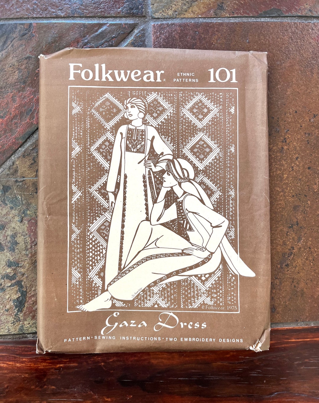 Gaza Dress Pattern, Folkwear 101, One Size, Uncut, FF, Vintage 1970's ...