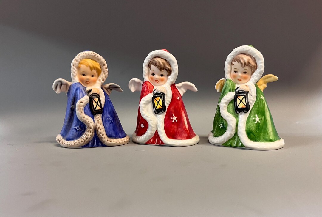 Goebel Angel Figurines With Lanterns - Etsy