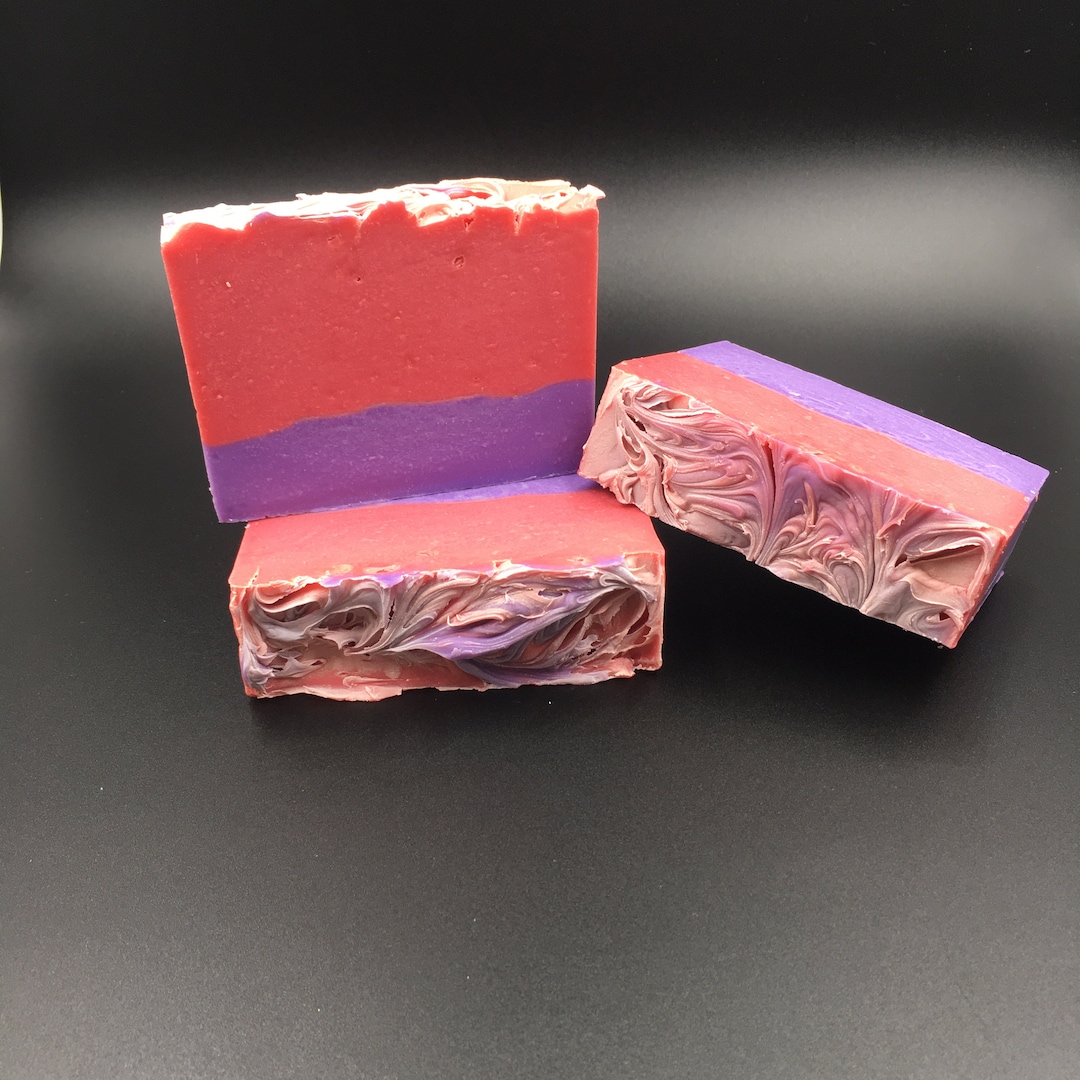 SALE: Red Hibiscus Acai Scented Soap - Etsy