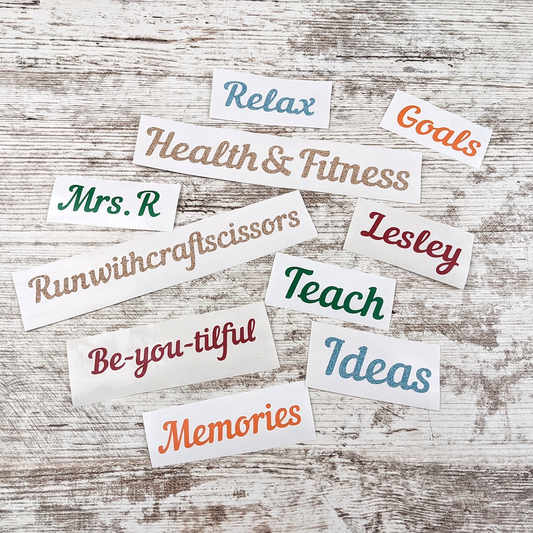 Custom Word Vinyl Stickers- Planner Stickers - Vinyl Decal - Name Vinyl ...