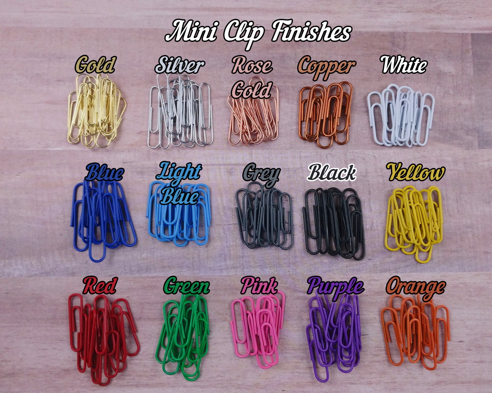 Custom Word Clips Planner Clips Bookmarks Name Planner | Etsy